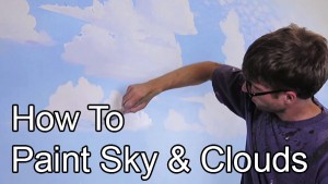 How To Paint Sky And Clouds | Learn with Mural Joe