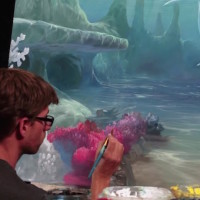 How to Paint Under Water Scenes | Learn with Mural Joe